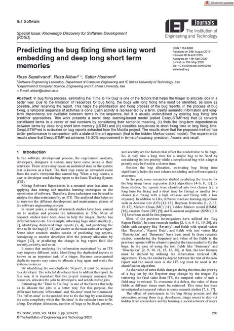 Predicting The Bug Fixing Time Using Word Embedding And Deep Long Short