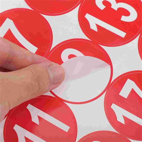 Sheets Round Stickers Number Decals Classification Coding Label