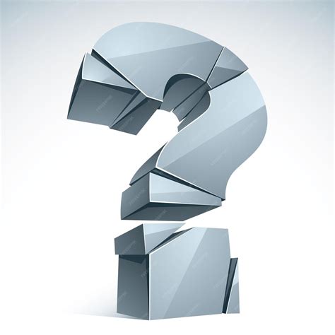 premium vector broken question mark exploding query breaking to