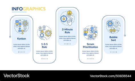 Prioritization Tools Rectangle Infographic Vector Image