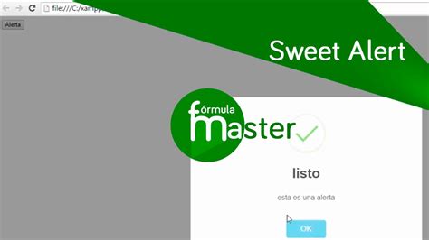 Sweet Alert Mensajes De Alertas Con Sweet Alert Y Jquery Youtube