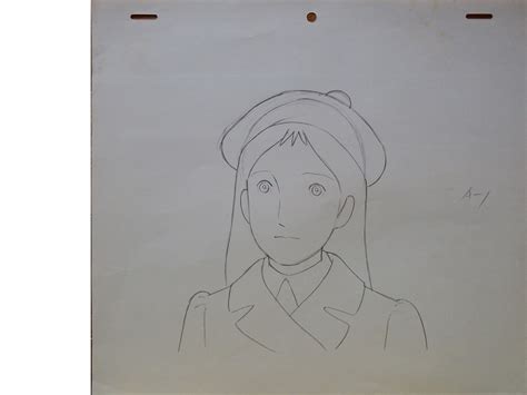 【目立った傷や汚れなし】なつかしの世界名作アニメ 「ペリーヌ物語」 ベレー帽をとるペリーヌ・29 とても美しい連続原画ですの落札情報詳細