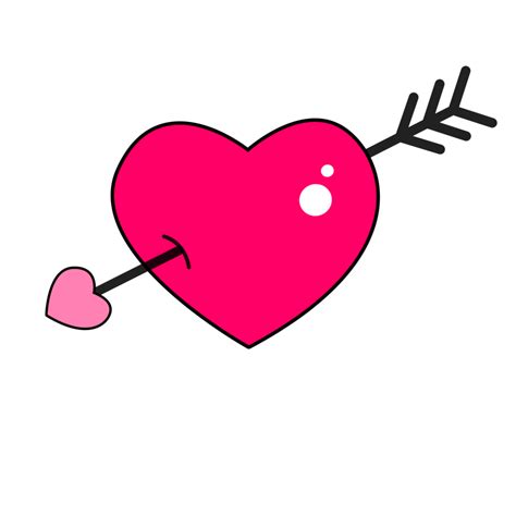 Heart With Arrow 18764729 Png