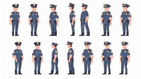 Police Officer Sheriff Uniform Badge Image Premium Ai Generated Vector