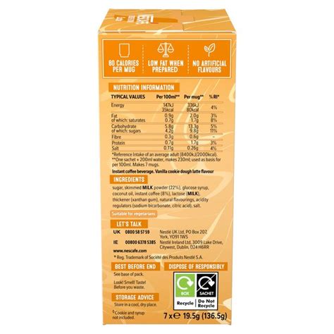 Nescafe Cookie Dough Latte 7 Pack Ocado