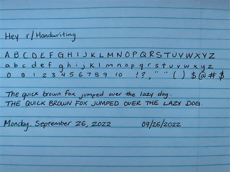 Opinions On My Handwriting R Handwriting