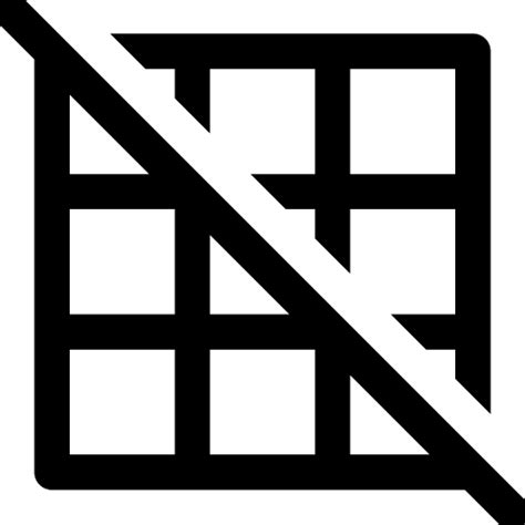 Grid Slash Icon Svg Png Free Download