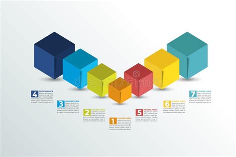 Cube Infographics Options Banner Template Scheme Chart Text Layout