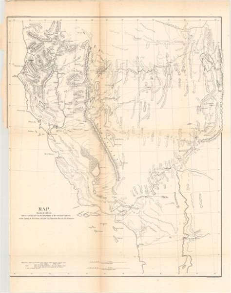 Old World Auctions Auction Lot Map Showing The Different Routes Travelled Over By