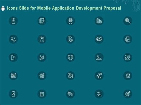 Icons Slide For Mobile Application Development Proposal Ppt Template