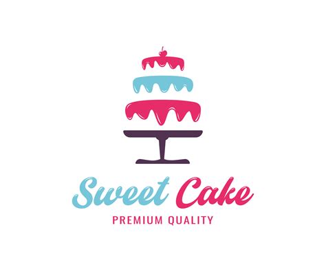 Creative Cake Logo Design Birthday Party Cake Logo Template 15480907