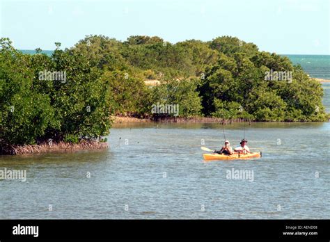 Florida Fl USA The John Pennekamp Coral Reef State Park At Key Largo On The Keys Fishing Stock