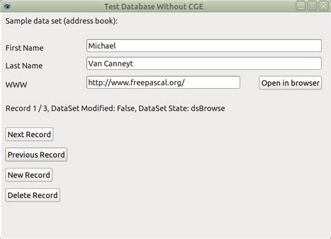 Database Aware Demo Using Castle Game Engine Ui Castle Game Engine