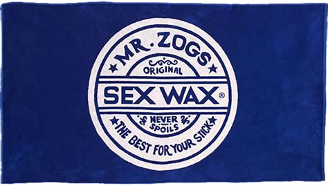 Amazon Com Sex Wax Beach Towel Choose Color Blue Home Kitchen