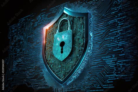 cyber security encryption technology to protect data privacy conceptual