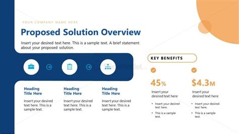 Proposed Solution Slide Template With Icons Slidemodel