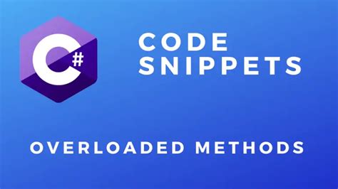 C Overloaded Methods Tutorial The Eecs Blog