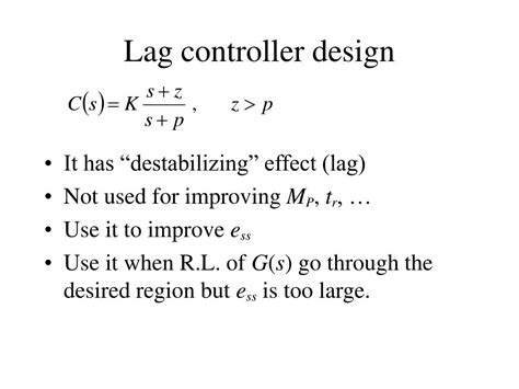 Ppt Lag Controller Design Powerpoint Presentation Free Download Id6752128