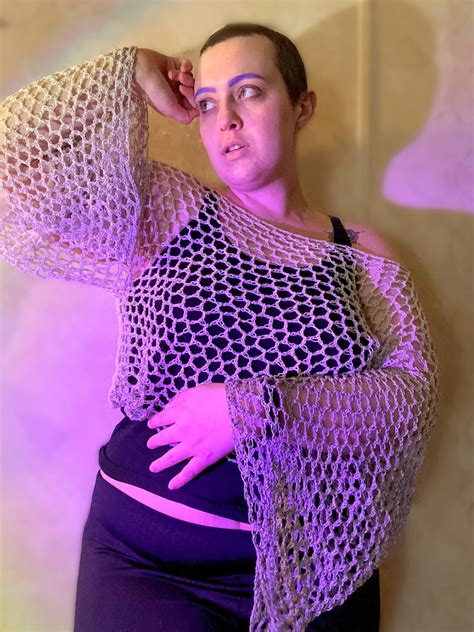 Crochet Mesh Ombré Top Etsy Uk