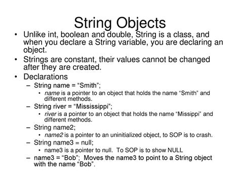Goals Understand How To Create And Compare Strings Ppt Download