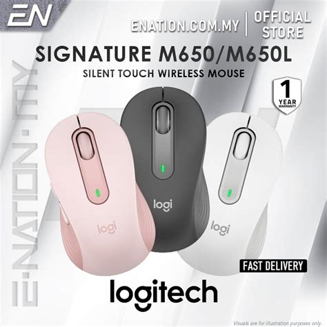 Logitech Signature M650 Silence Wireless Bluetooth Mouse Shopee Malaysia