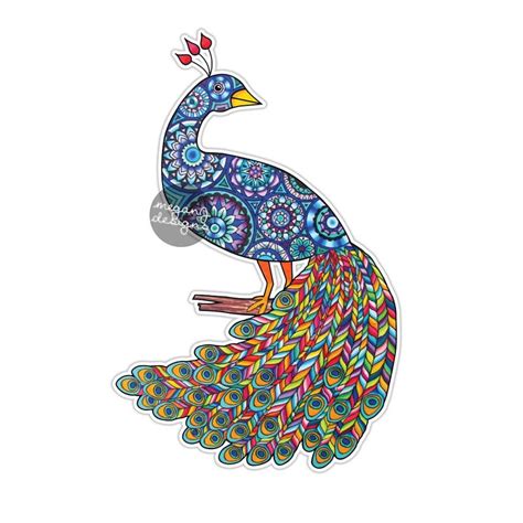 Peacock Stickers Etsy