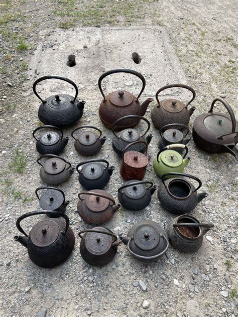 【やや傷や汚れあり】南部鉄器 岩鋳 鉄瓶 煎茶道具 急須 茶道具 文秀 茶器 南部鉄瓶 大量 まとめ まとめて 未使用 送料無 正寿堂 照光堂