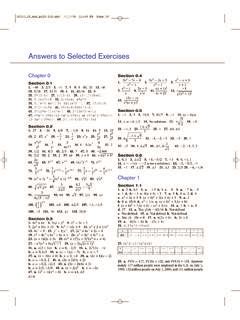 Answers To Selected Exercises UTEP Answers To Selected Exercises