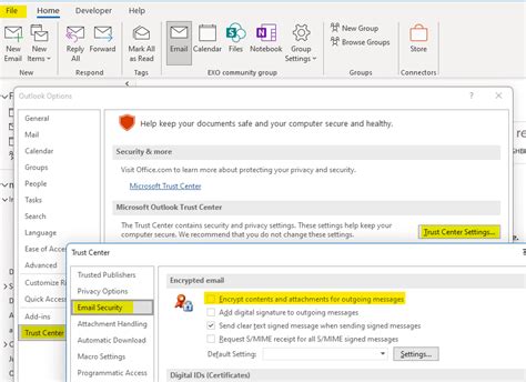 Outlook Is Encrypting Emails That I Am Sending Microsoft Qanda