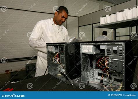 Computer Assembly Line In Ilheus Editorial Photography Image Of Build