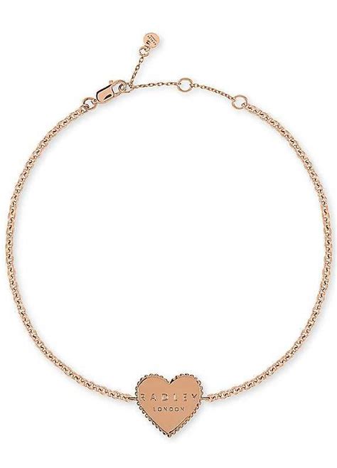 Radley London Fall In Love Rose Gold Tone Engraved Heart Bracelet