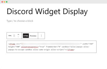 How To Embed Discord Widget Into WordPress In Minutes