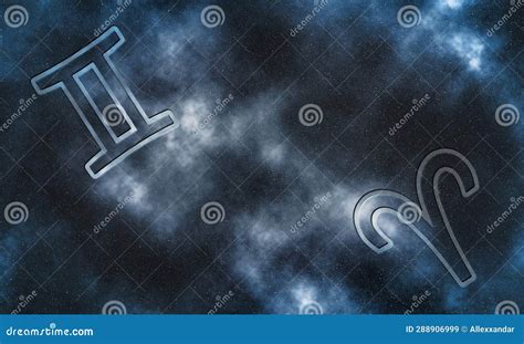 Gemini And Aries Compatibility Stock Illustration Illustration Of