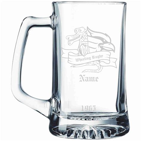 Wheeling Rugby 25 Oz Glass Mug — Custom Creations By Carlson Llc