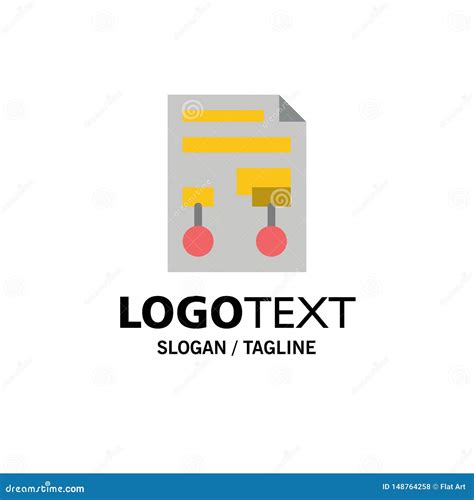 Graph Paper Process Wireframe Document Business Logo Template Flat