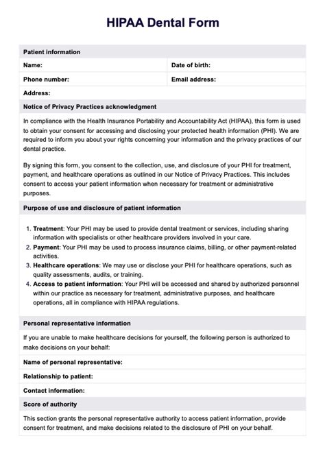 Hipaa Policy Template And Example Free Pdf Download
