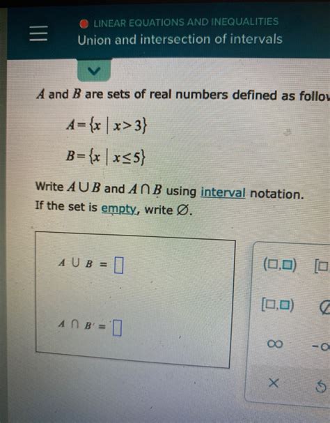 Solved LINEAR EQUATIONS AND INEQUALITIES Union And Chegg Com