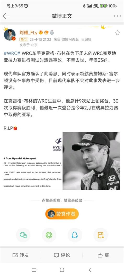 WRC车手克雷格布林遭遇事故去世 NGA玩家社区