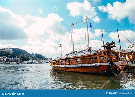 Yi Sun Sin Turtle Ship At Tongyeong Port In Korea Editorial Photography