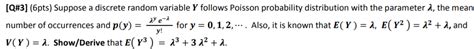 solved le 2 [q 3] 6pts suppose a discrete random variable
