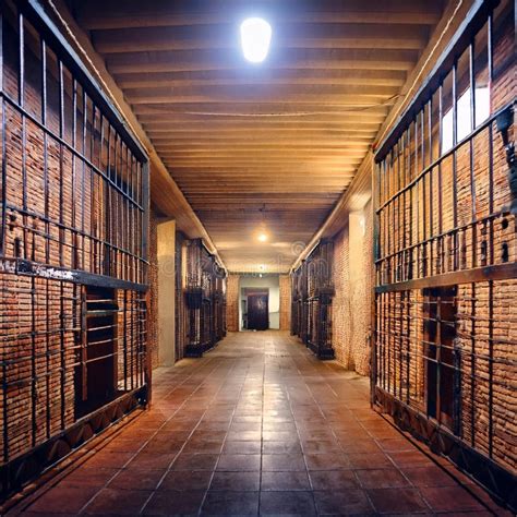 Interiors Of A Jail Ai Generated Stock Illustration Illustration Of Doors Jail 342100924