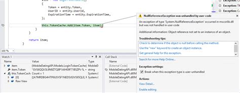 C Nullreferenceexception When Adding To Dictionary In Asynchronous