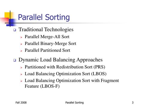 Ppt Parallel Sorting Powerpoint Presentation Free Download Id3357067