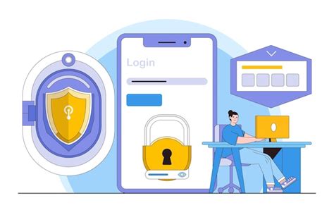 Privacidade digital e conceito de segurança online uma pessoa
