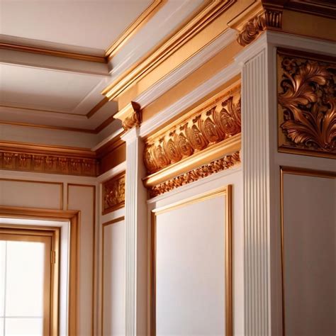 Vintage Retro Classical Architectural Detail With Beautiful Luxurious
