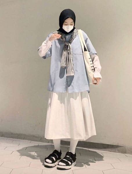 Rekomendasi OOTD Korean Style Hijab
