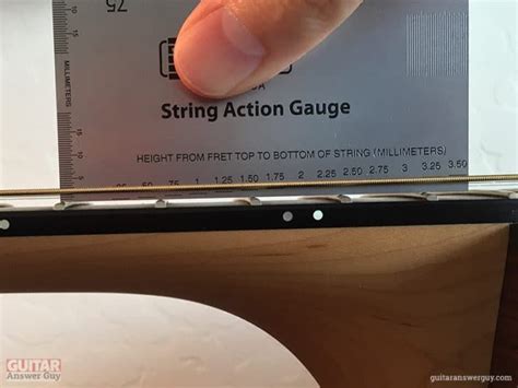 Understanding Guitar String Height Or Action Playing Guitar Measuring String String