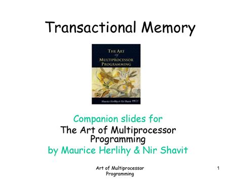 Transactional Memory Companion Slides For Ppt Download