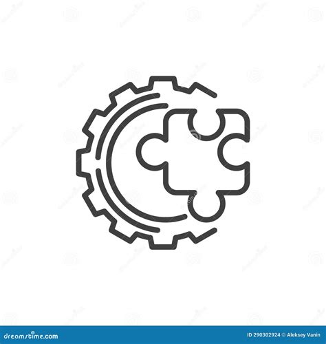 Problem Solving Line Icon Stock Illustration Illustration Of Sign