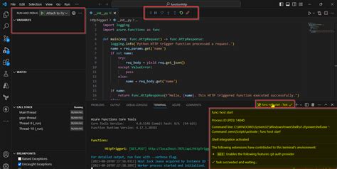Visual Studio Code Azure Functions Debugging Stopped Working